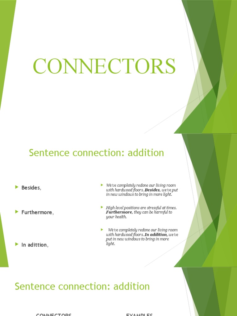 Contrast and Addition Connectors | PDF | Clause | Sentence (Linguistics)