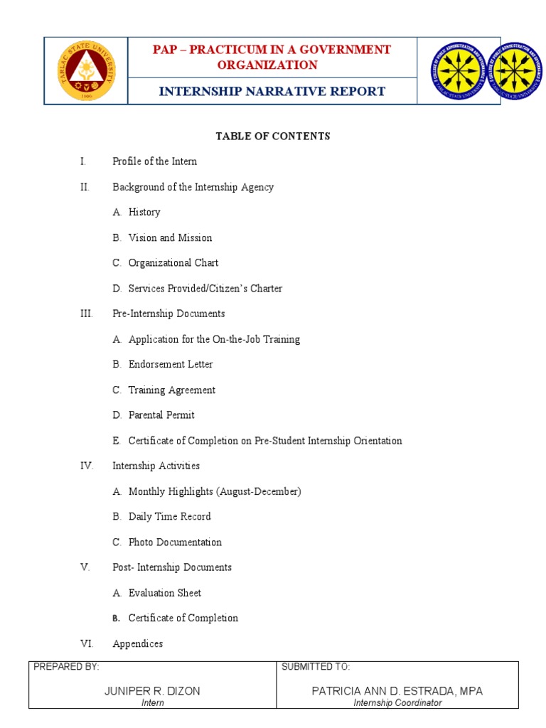 Internship Narrative Report | PDF | Dispatcher | Emergency
