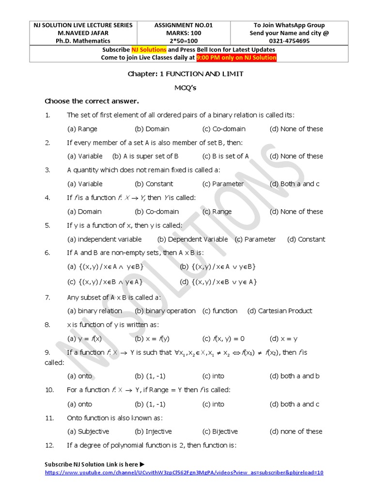 Chapter No Limits | PDF | Function (Mathematics) | Variable (Mathematics)