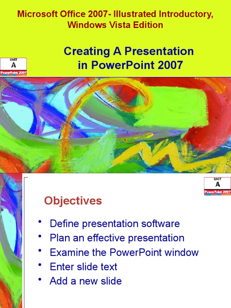 Unit A - Creating A Presentation | PDF | Microsoft Office | Microsoft ...