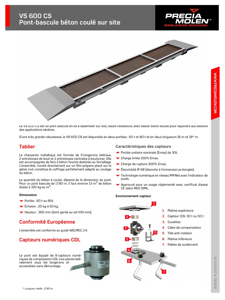 Pont-Bascule Precia Molen | PDF | Pont | Science