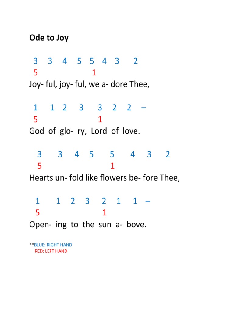Ode To Joy | PDF