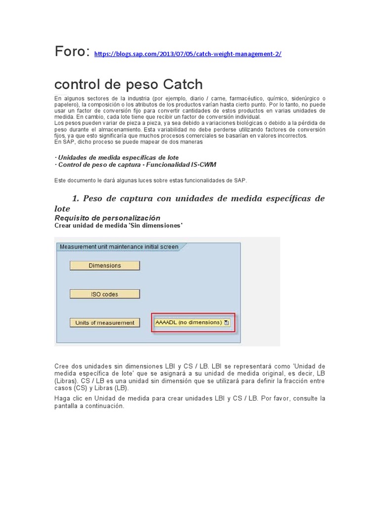 Catch Weight Management - configuracionES | PDF | Inventario ...