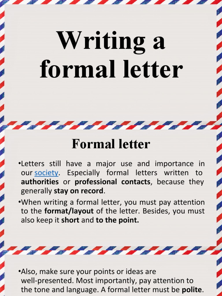 Formal Letter PDF | PDF | Written Communication | Communication