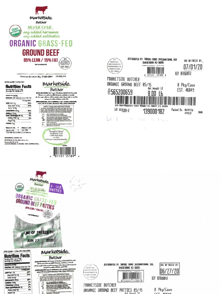 Beef Recall Labels | Download Free PDF | Beef | Fat