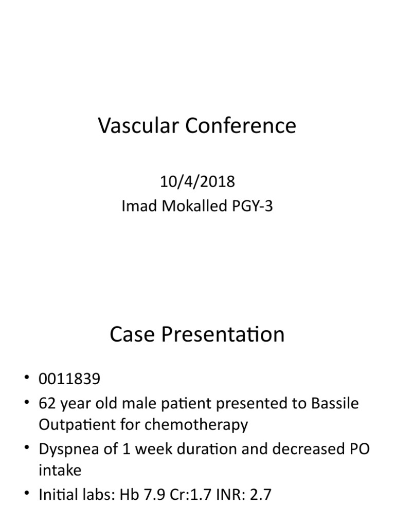 Case Presentation DVT | PDF | Thrombosis | Cardiovascular Diseases