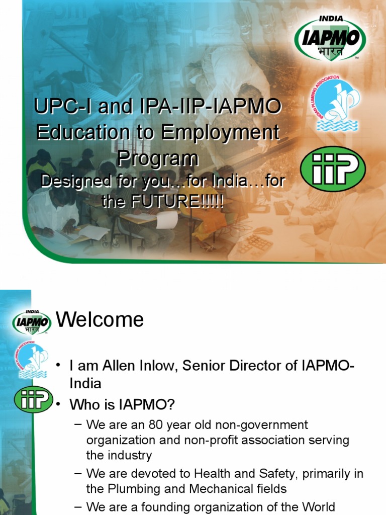 IPA-IAPMO Education Program - Final | PDF | Certification | Educational ...