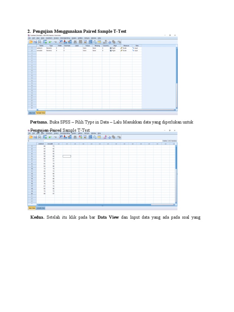 Uji Paired Sample T-Test | PDF | Metode & Bahan Ajar | Komputer