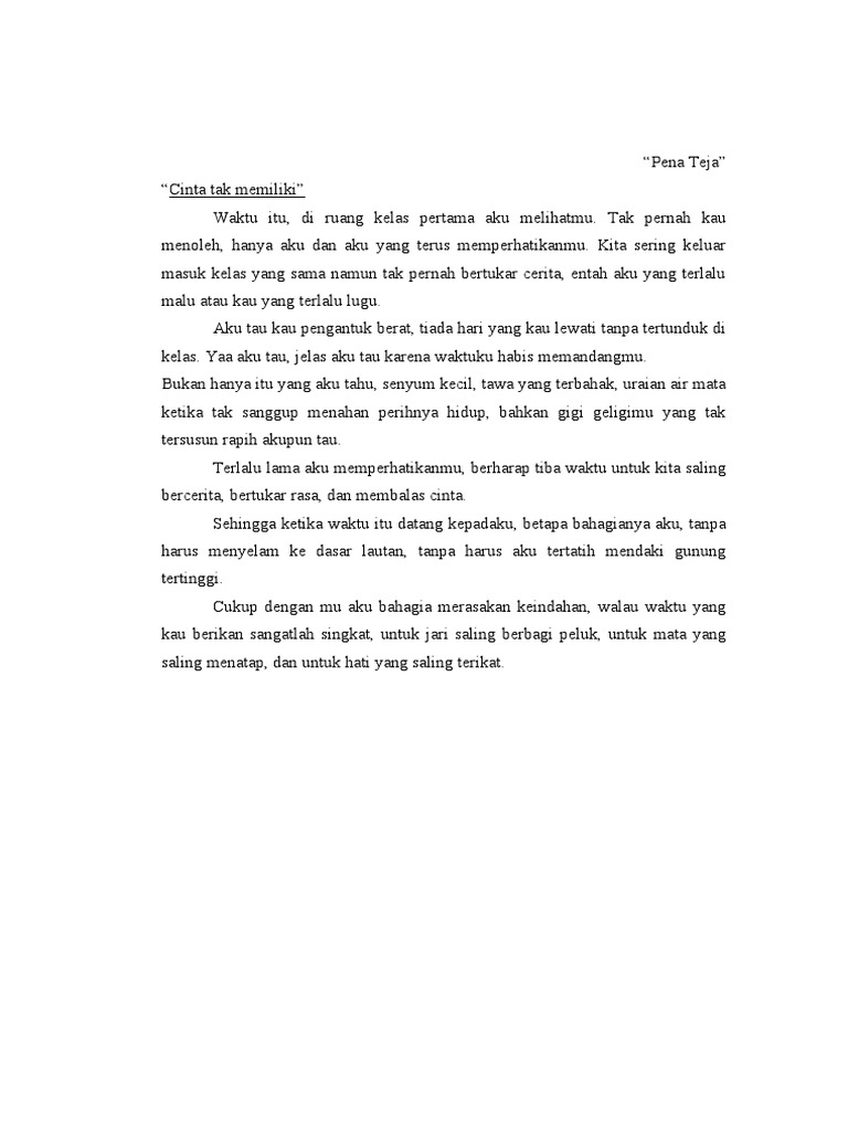 Contoh Puisi Romansa | PDF