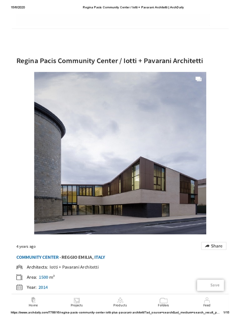 Regina Pacis Community Center - Iotti + Pavarani Architetti - ArchDaily ...
