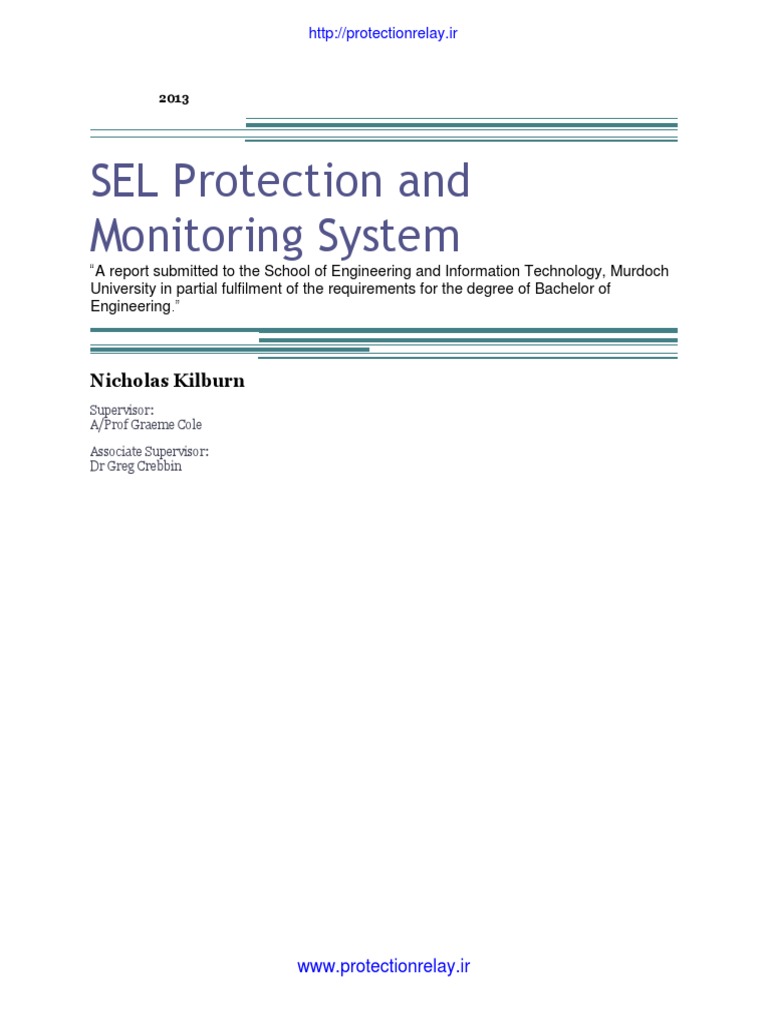 SEL Protection and Monitoring System | PDF | Relay | Electromagnetic ...