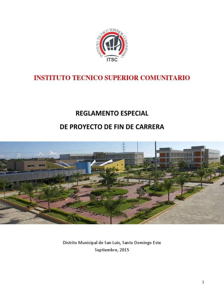 Reglamento Proyecto Final ITSC | PDF | Evaluación | Maestros