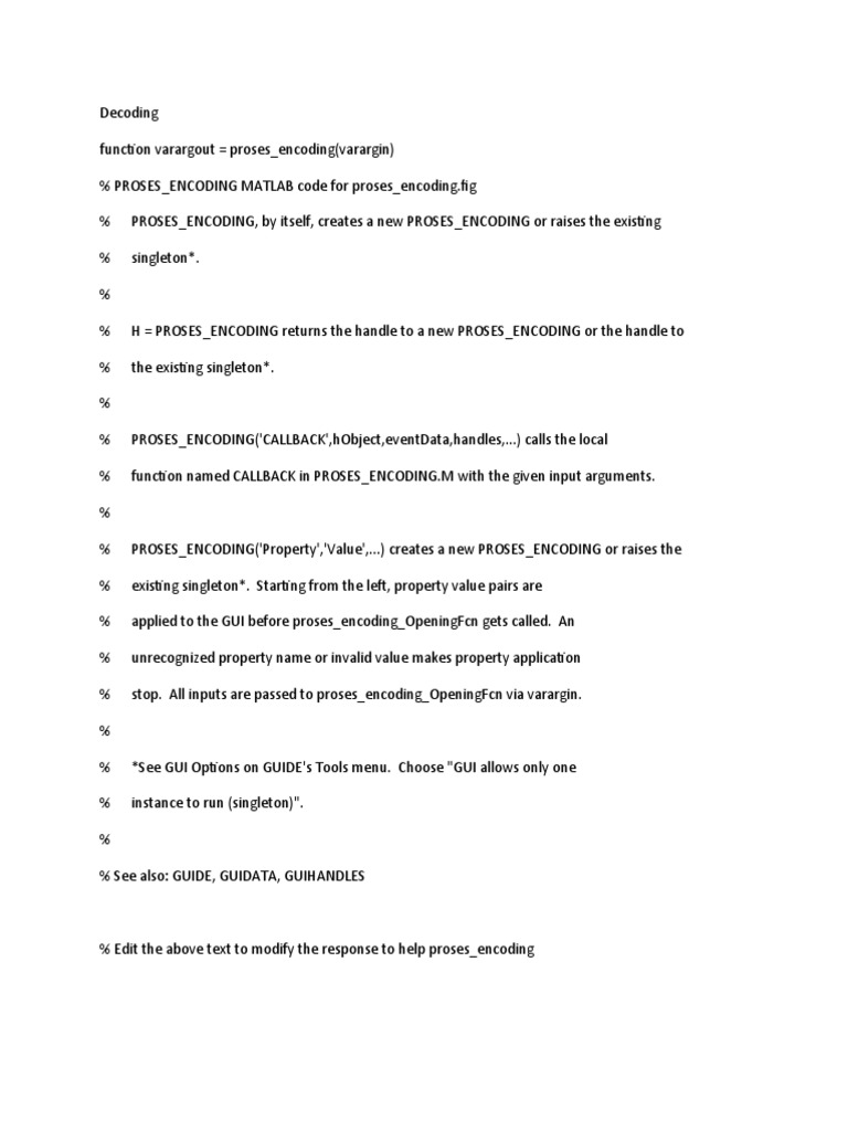 Decoding-WPS Office | PDF | Command Line Interface | Matlab Decoding-WPS Office | PDF | Command Line Interface | Matlab