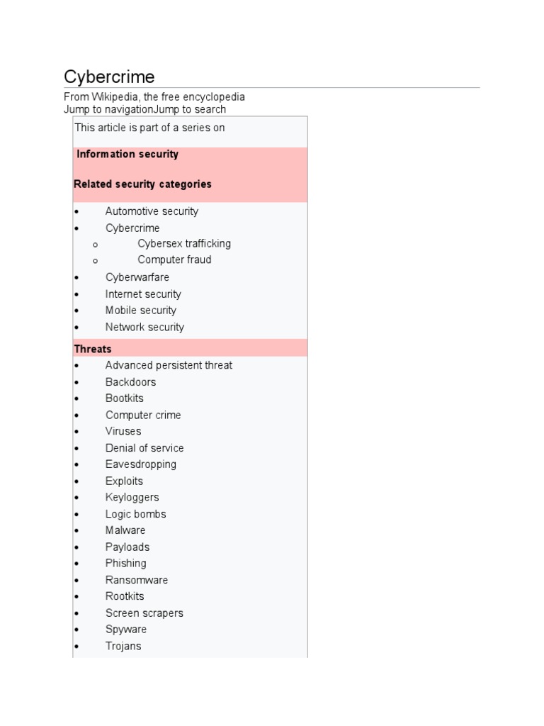 Cybercrime | PDF | Cybercrime | Computer Networking