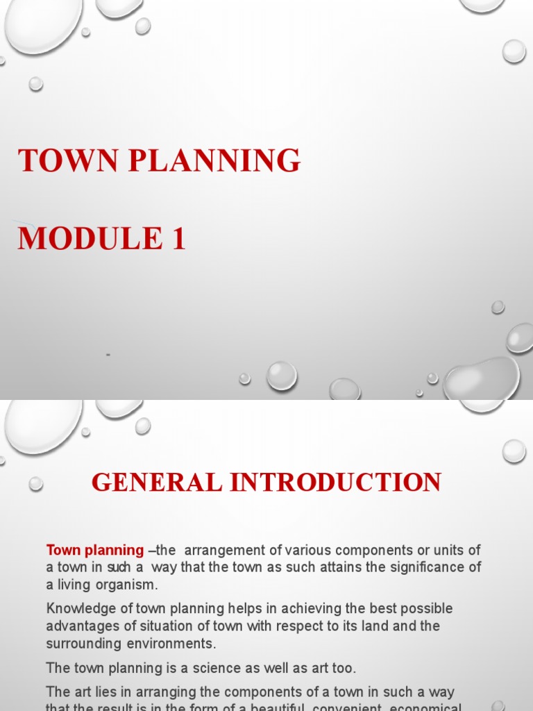 Objectives and Principles of Town Planning | PDF | Urban Planning | Zoning