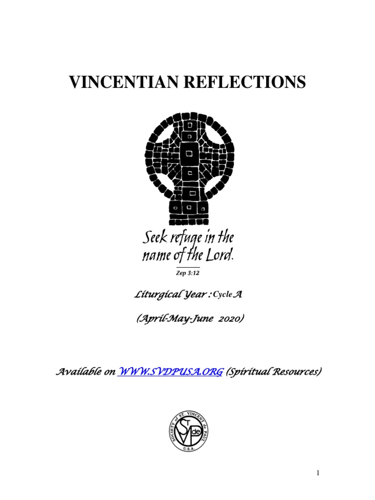 Vincentian Reflections-Second Quarter 2020 | PDF | God The Father | Jesus