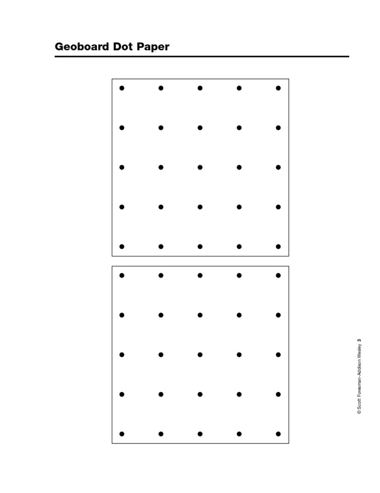 Geoboard Paper | PDF