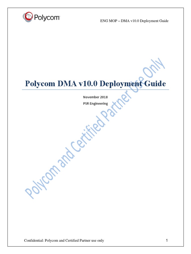ENG MOP - DMA 10.0 Deployment Guide PDF | PDF | Hyper V | Session Initiation Protocol