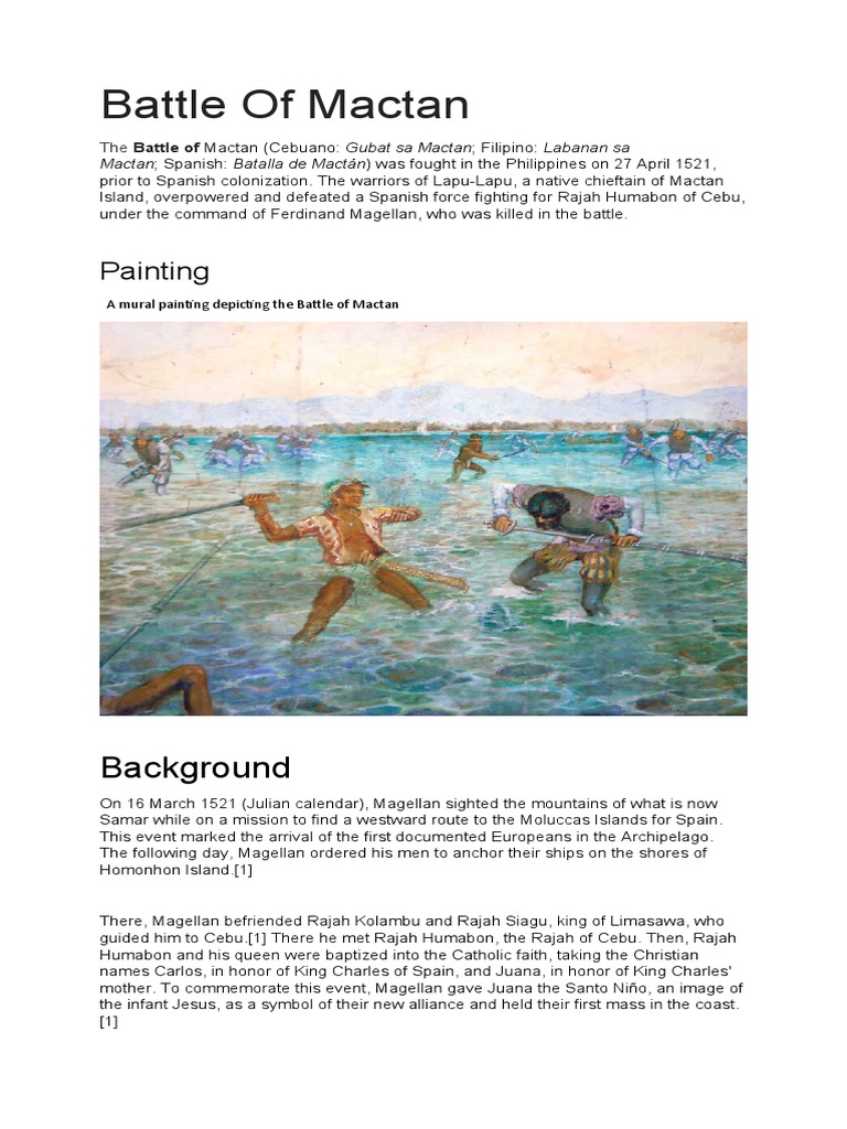 Battle of Mactan: Background | PDF