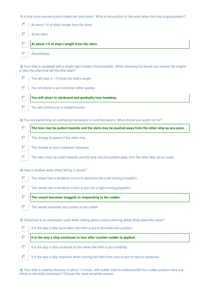 Ship Handling and Maneuvering Techniques | PDF | Watercraft | Ships