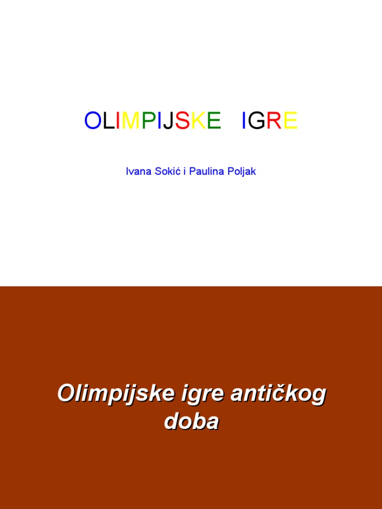 Olimpijske Igre | PDF