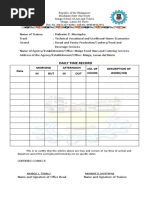 OJT-DTR Format Sample | PDF