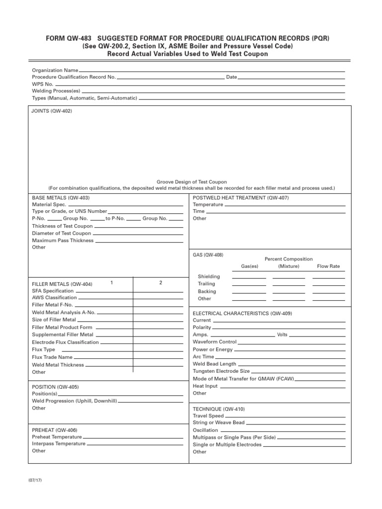 BPVC Ix qw-483 PDF | PDF | Welding | Construction