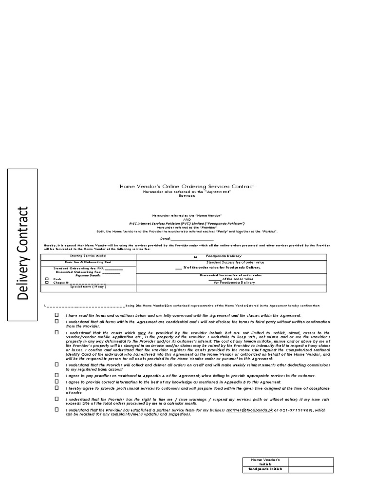 Home Chef Contract-V2 Final | PDF | Indemnity | Liquidated Damages