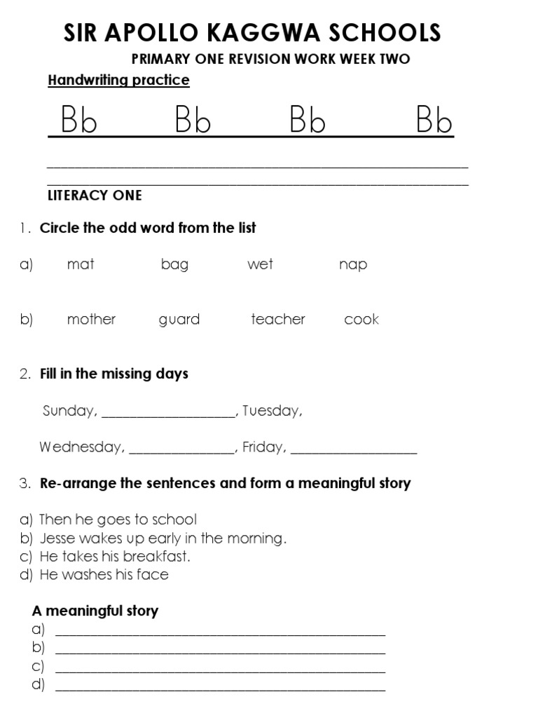 BB BB BB BB: Sir Apollo Kaggwa Schools | PDF