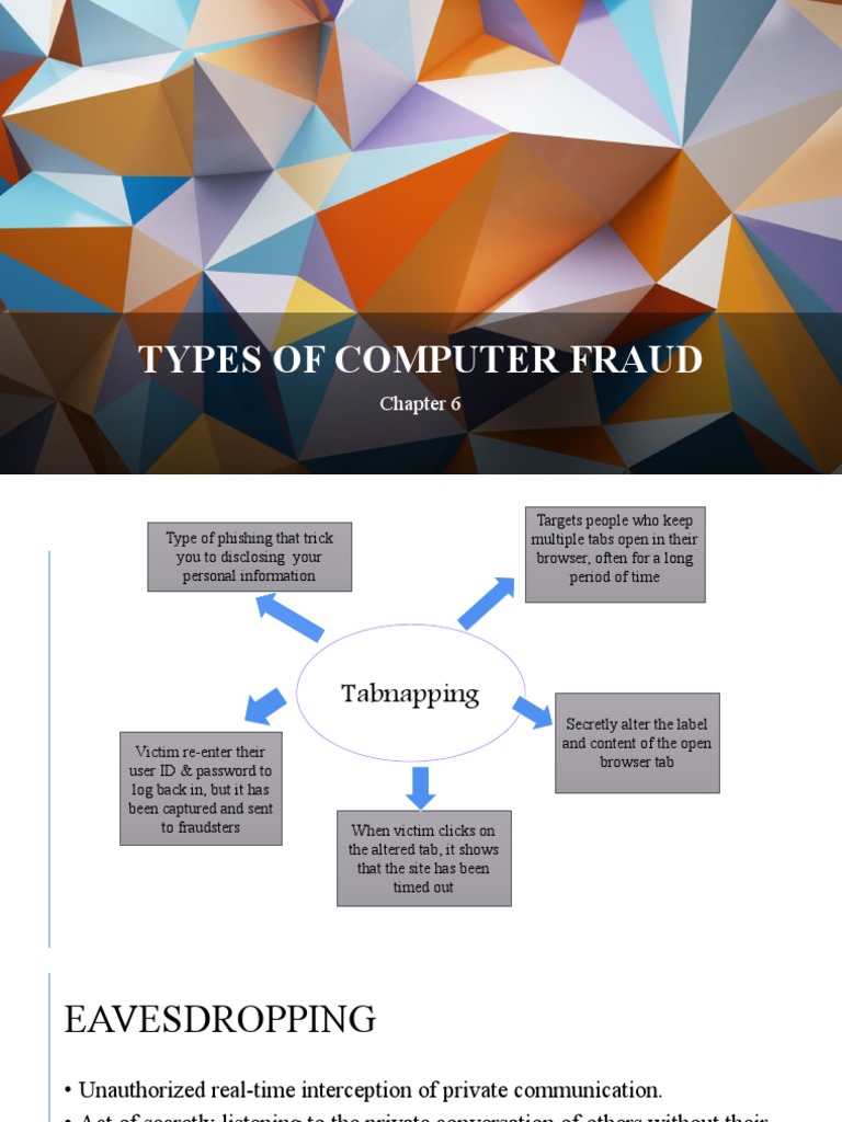 Chapter 6 - Types of Computer Fraud | PDF | Security Engineering ...