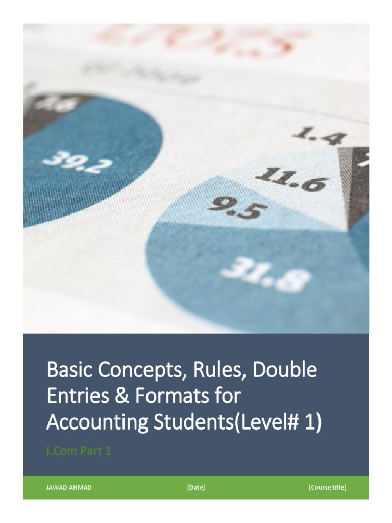 Basic Concepts, Rules, Double Entries & Formats For Accounting Students ...