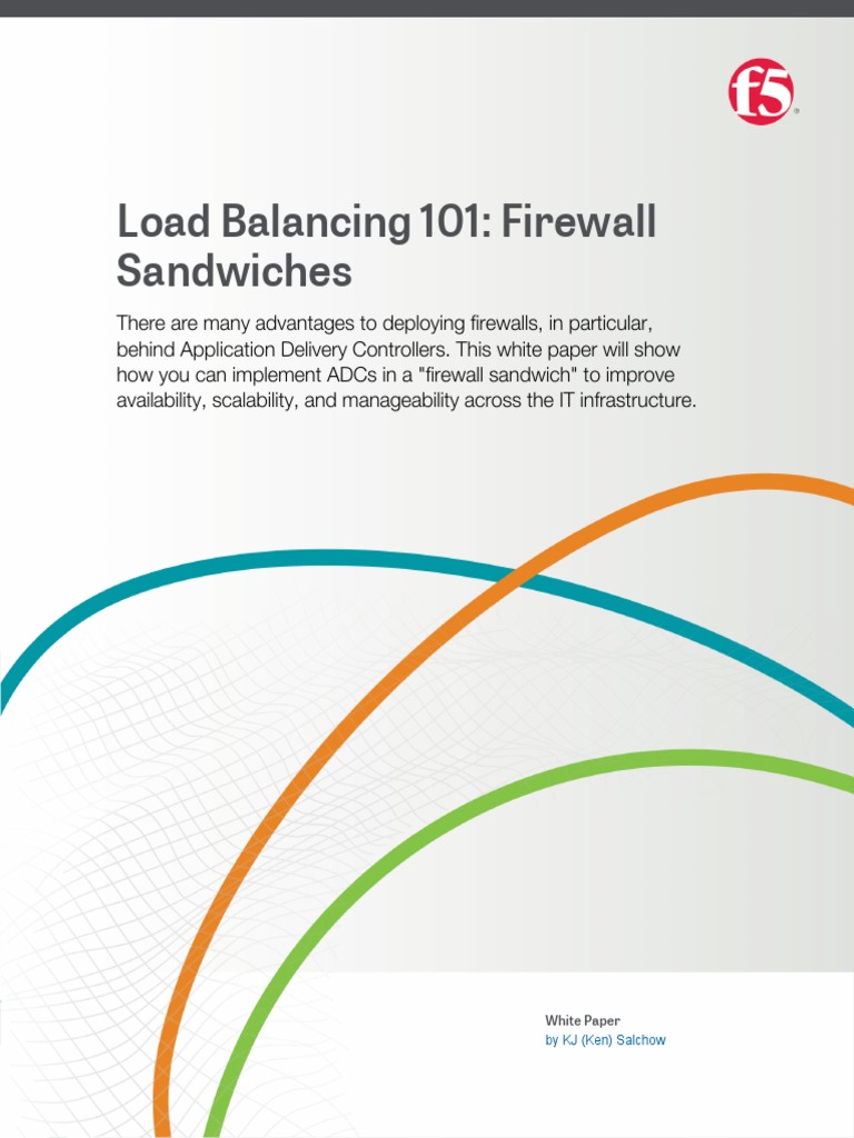 Load Balancing 101 Firewall Sandwiches | PDF | Load Balancing ...