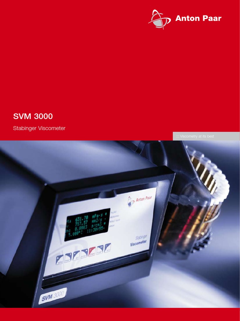 Stabinger Viscometer:::: Viscometry at Its Best | PDF | Viscosity ...