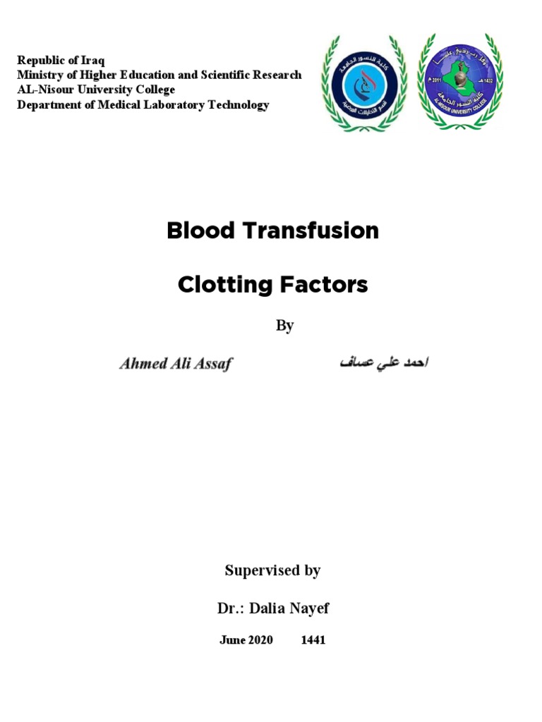 Clotting Factors | PDF | Coagulation | Bleeding