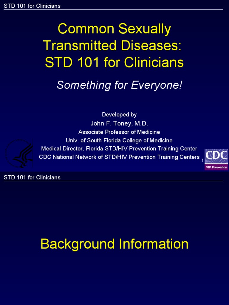 Common Sexually Transmitted Diseases: STD 101 For Clinicians | PDF ...