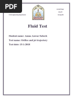 Experiment 2 - Flow Through An Orifice Lab Report | PDF | Pressure ...