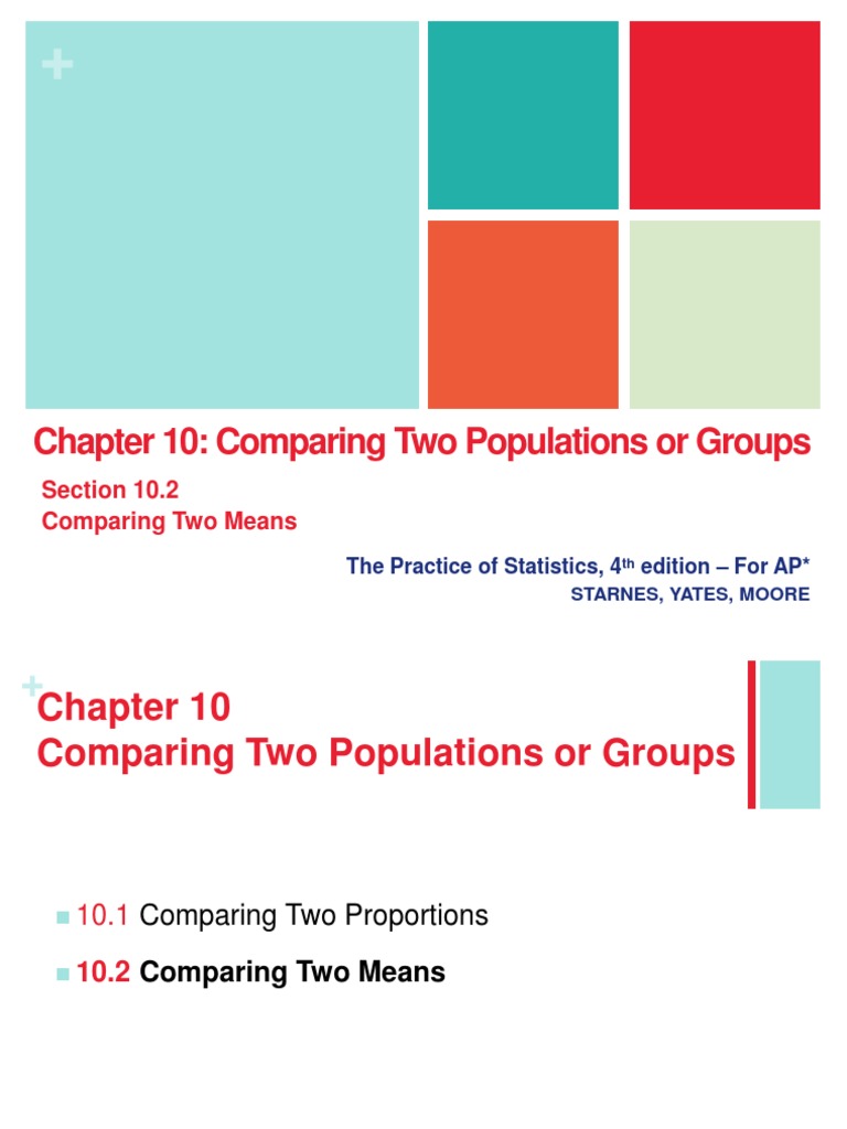 Comparing Two Means in Statistics | PDF | Student's T Test | Mean