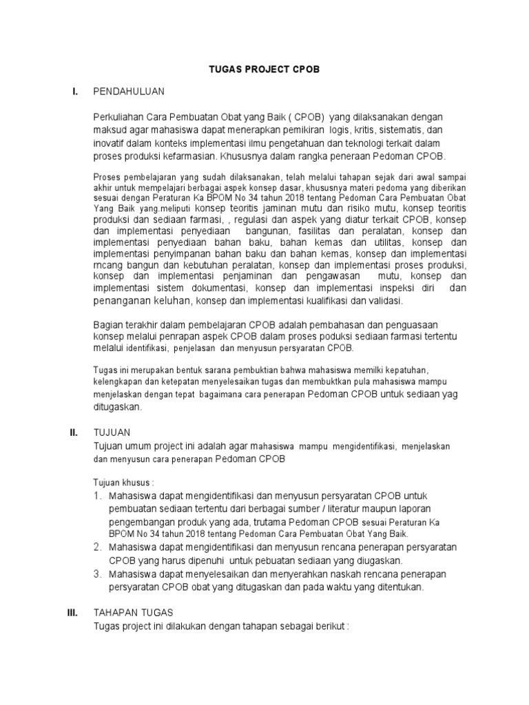 Tugas Project Pertemuan 15 Cpob | PDF