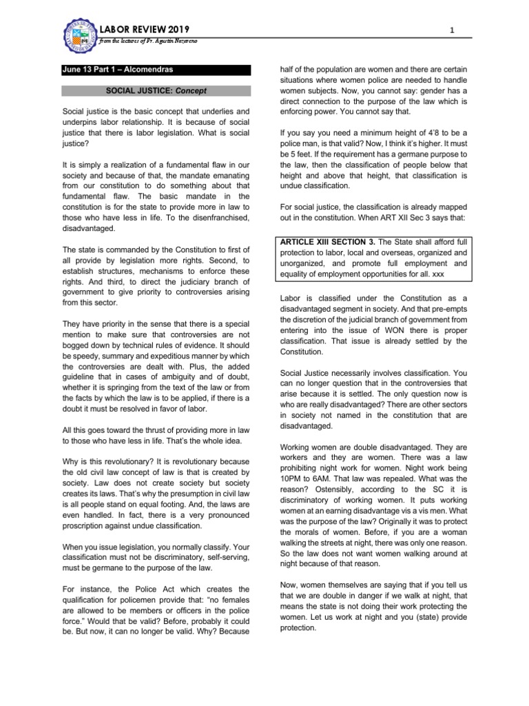 Labor Standards Review 2019 | PDF | Employment | Lease