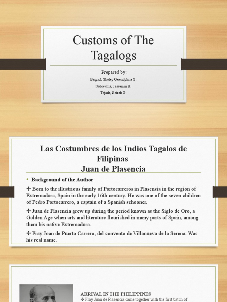 Customs of the Tagalogs Explained | PDF | Philippines