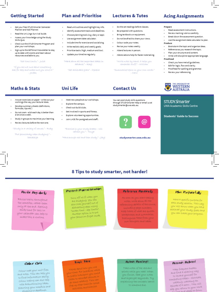 Study Smarter: Essential Tips for Success | PDF | Cognition | Communication