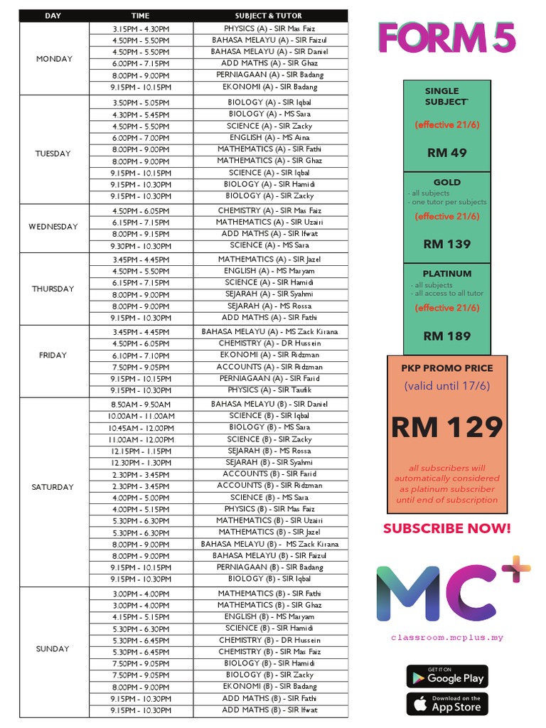 Form 5 | PDF | Teaching Mathematics | Science