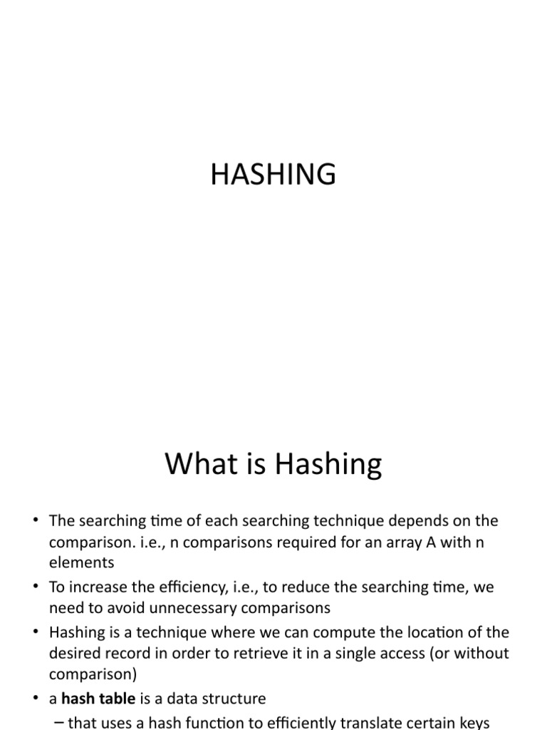 Lecture 14 Hashing Pdf Database Index Array Data Structure 1513