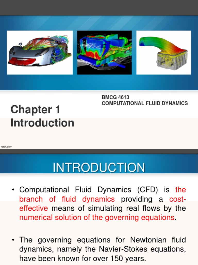 Lecture 1 - Chapter 1 Introduction To CFD PDF | Download Free PDF | Computational Fluid Dynamics ...