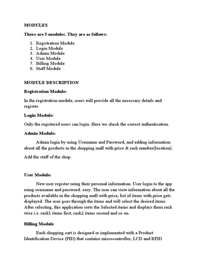 Modules There Are 5 Modules. They Are As Follows | PDF | Radio ...