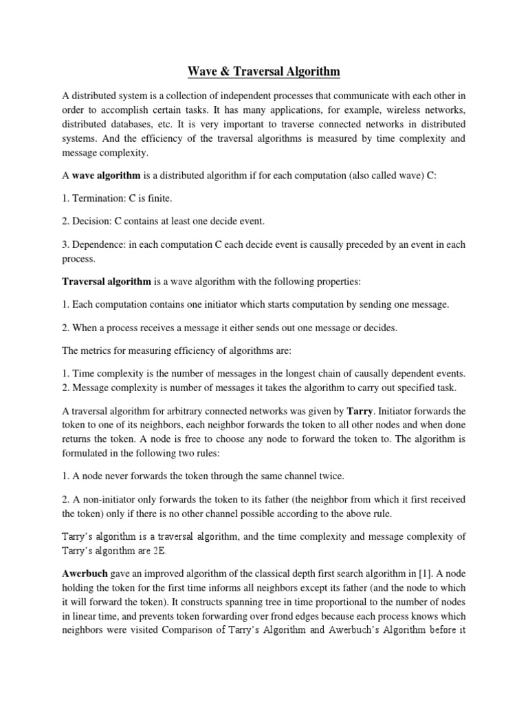 Wave & Traversal Algorithm PDF | PDF | Time Complexity | Algorithms