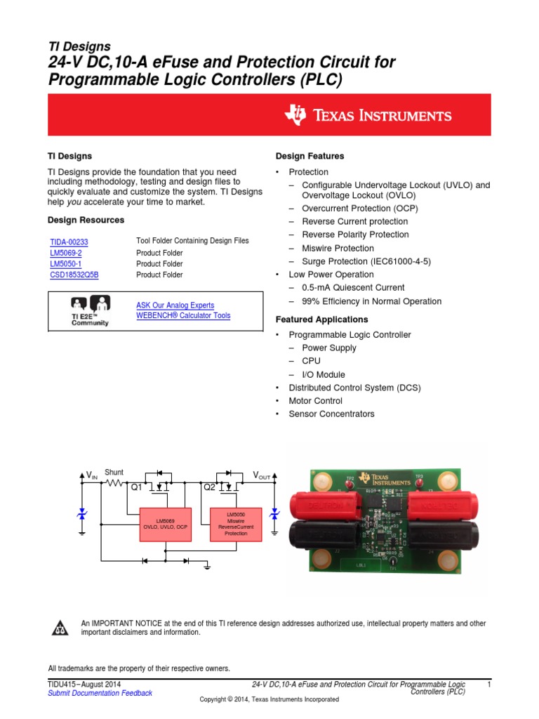 0 Efuse - TI | PDF | Power Supply | Programmable Logic Controller