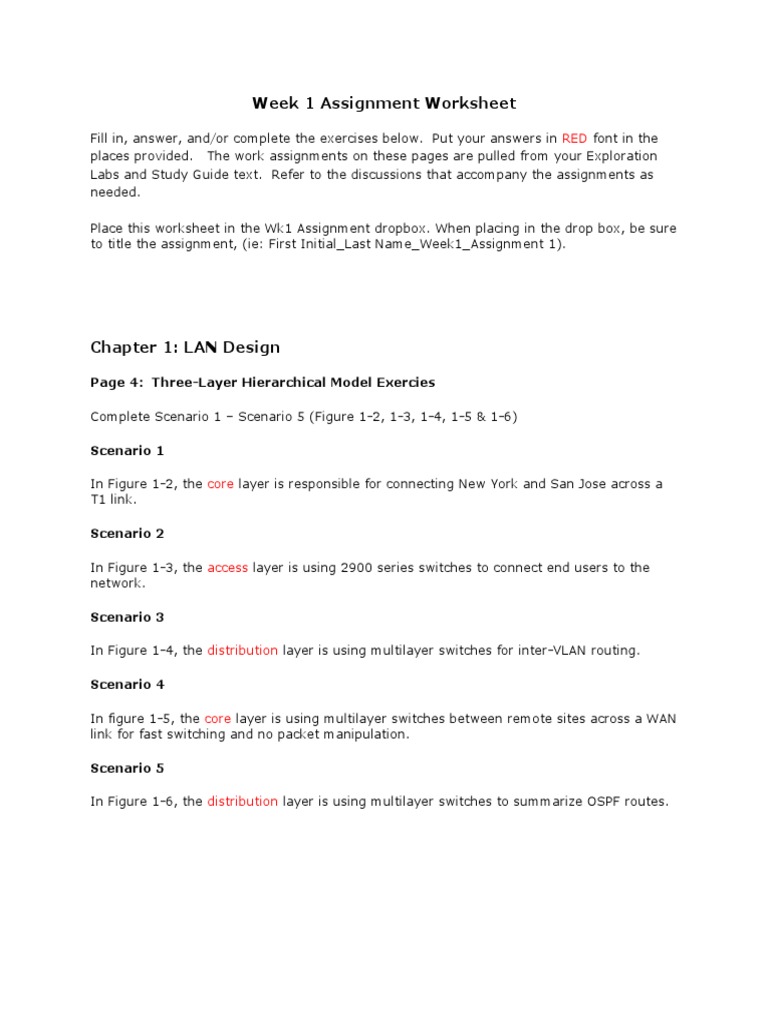 NETW206 Week 1 Assignment