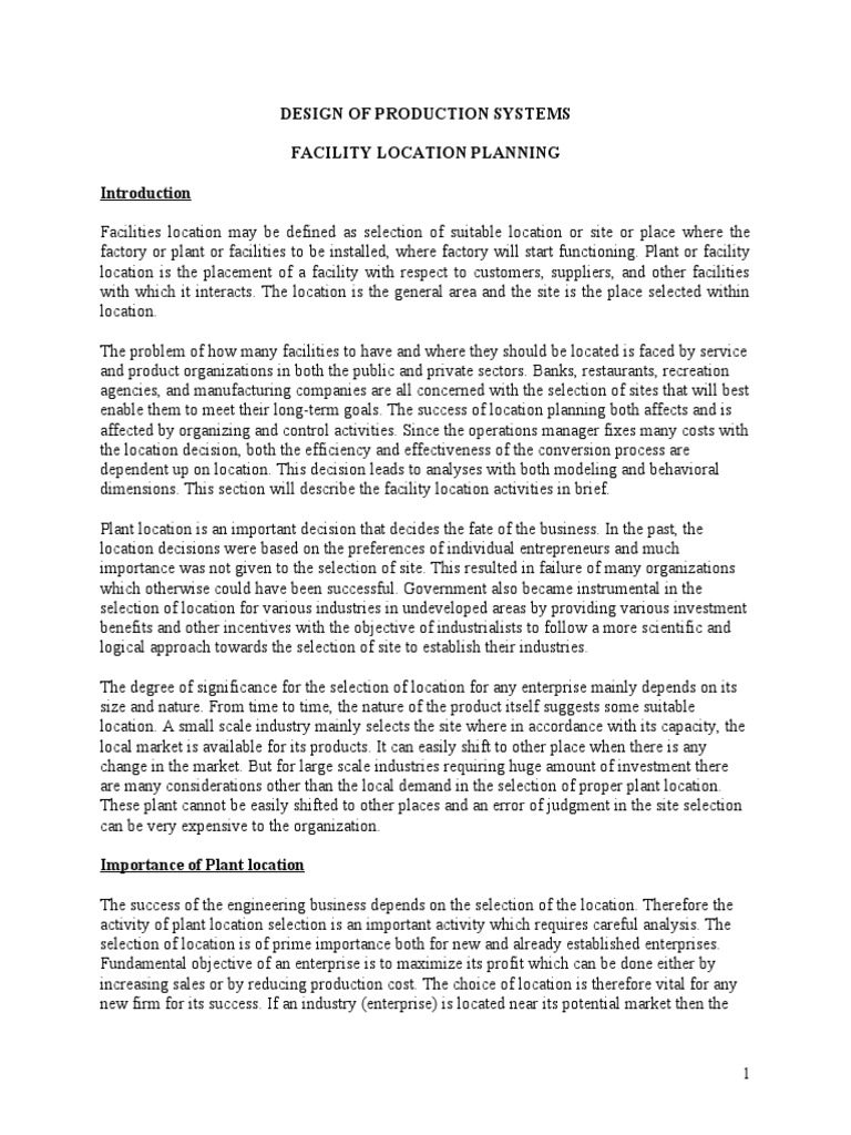 Design of Production System | PDF | Operations Management | Profit ...