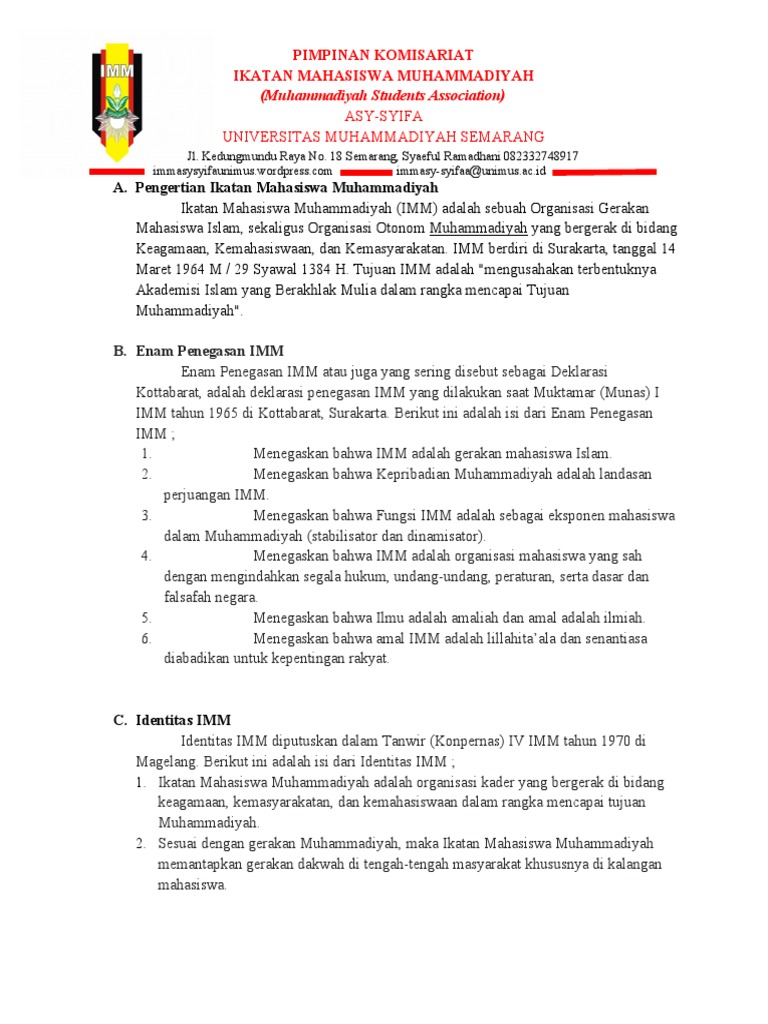 Basic of IMM | PDF | Karier & Perkembangan | Perjalanan